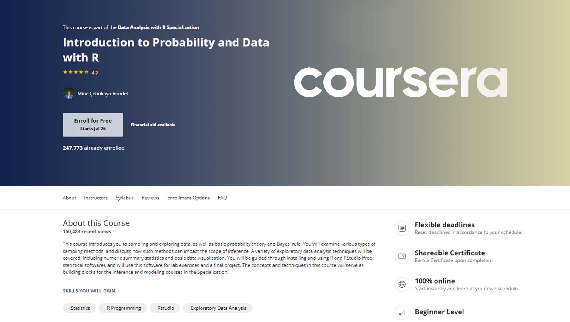 10 Best R Courses to Learn Data Science in 2022