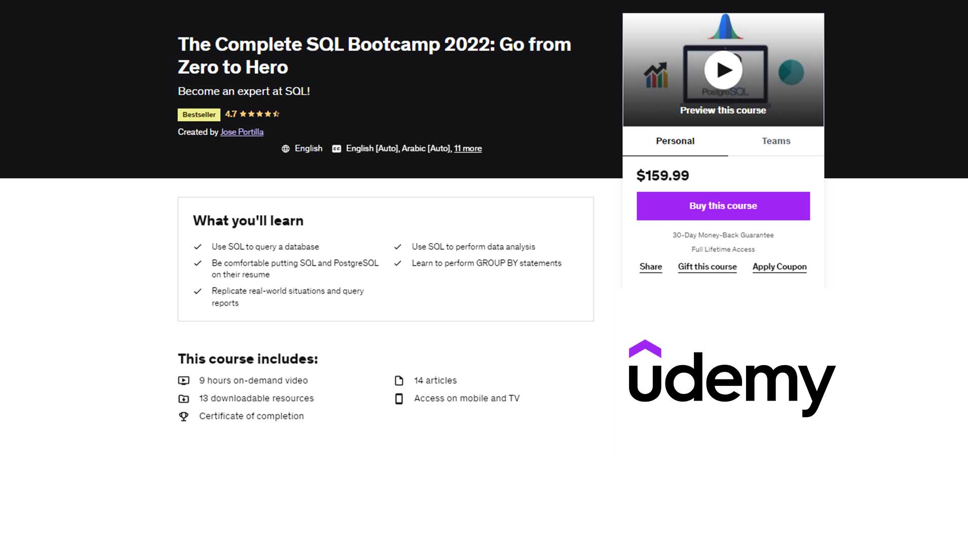 10 Best SQL Courses to Take in 2022